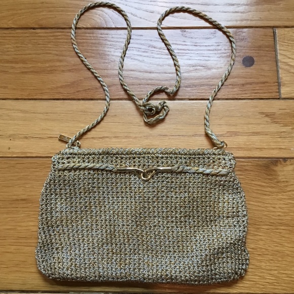 Rodo | Bags | Vintage Rodo Italy Gold Silver Metallic Weave Bag | Poshmark